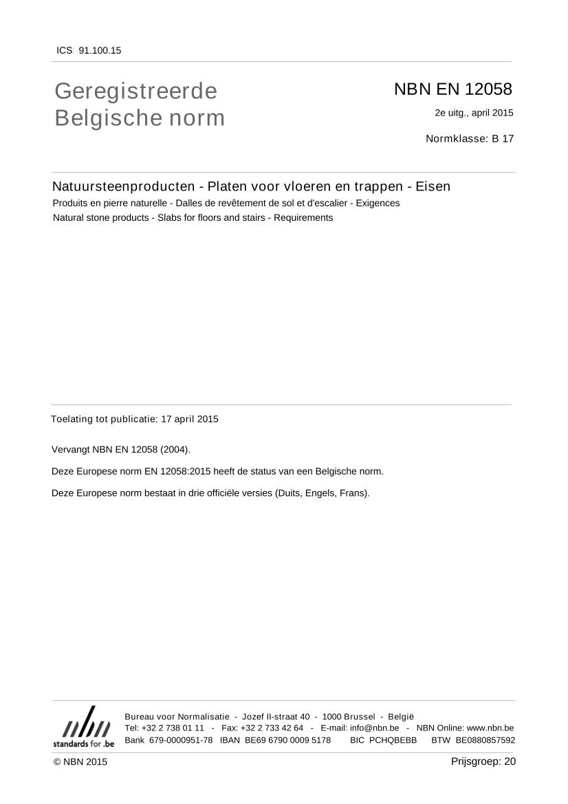 EN 12058 : Natursteinprodukte - Bodenplatten und Stufenbeläge ...