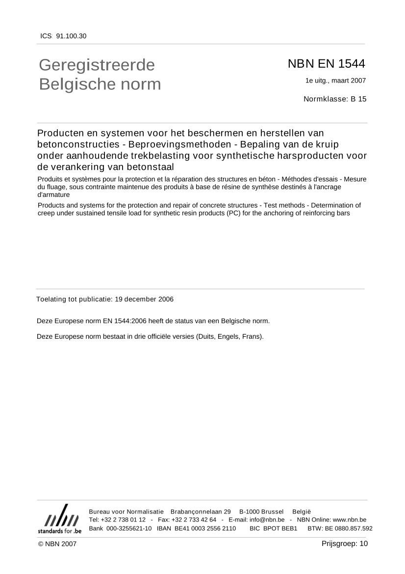 EN 1544 : Produkte und Systeme für den Schutz und die Instandsetzung ...